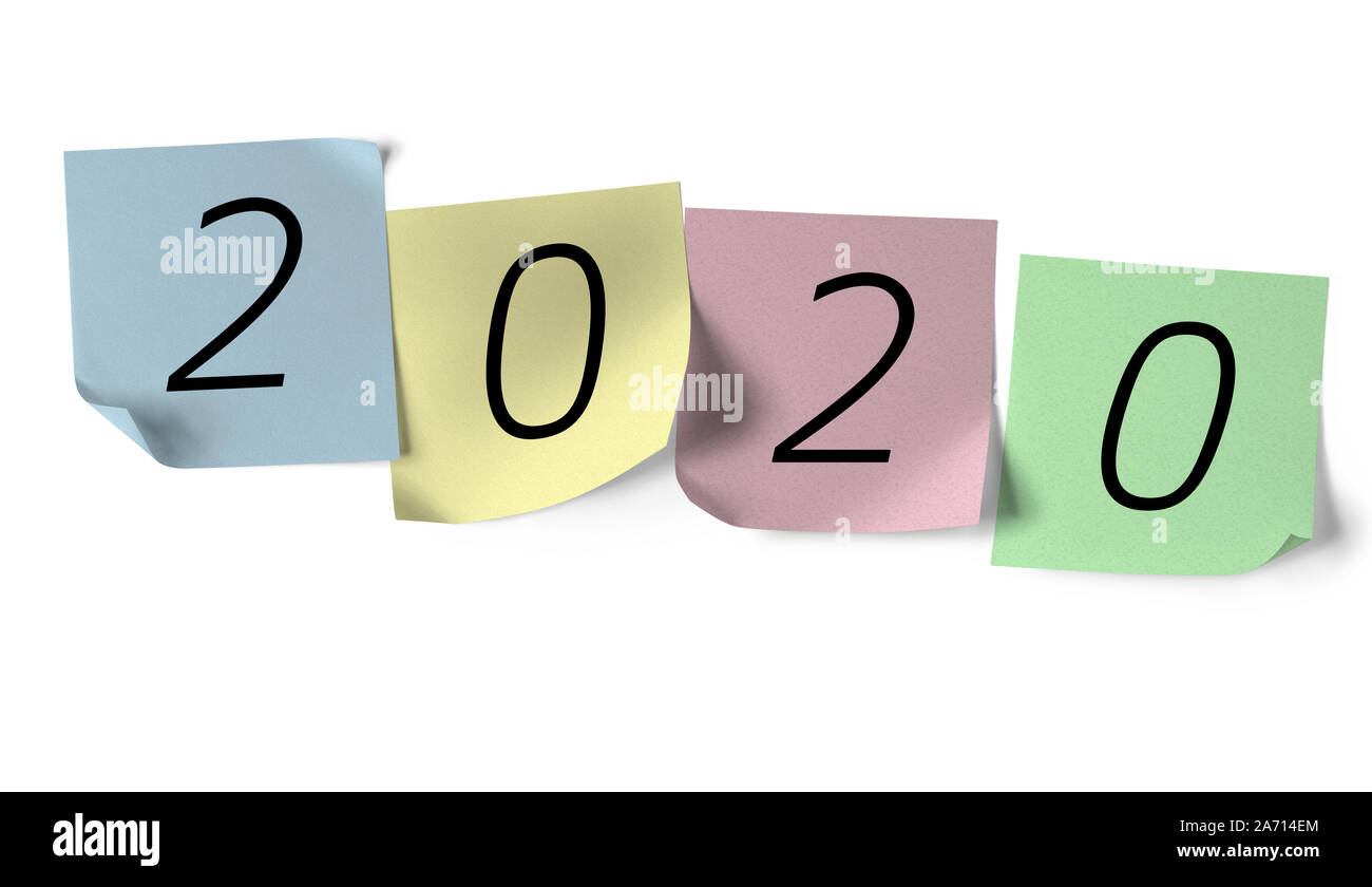 Colorful notes with inscription 2020, white background Stock Photo - Alamy Colorful notes with inscription 2020, white background Stock Photo - Alamy