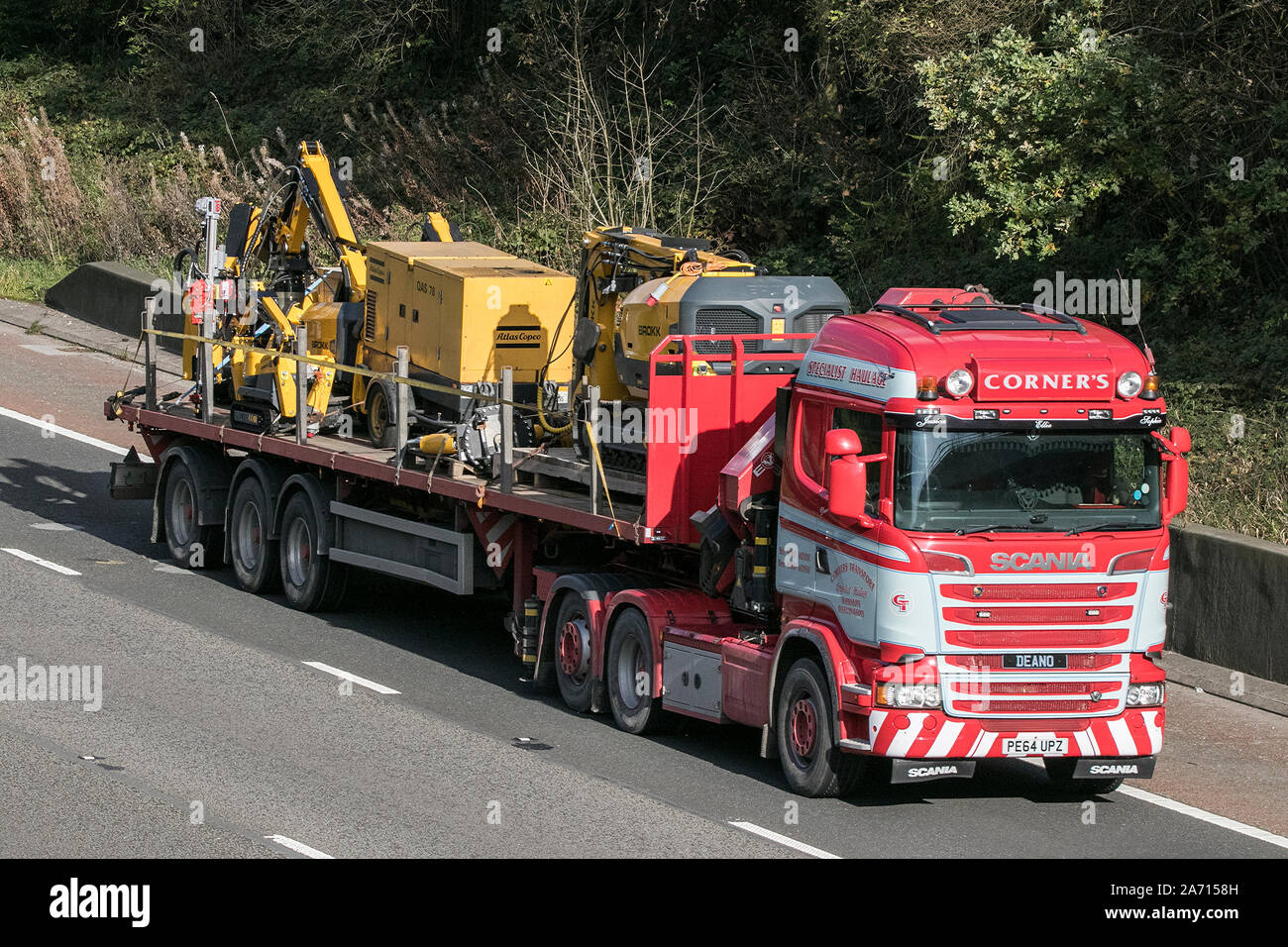 Flatbed truck flatbed articulated lorry hi-res stock photography and ...
