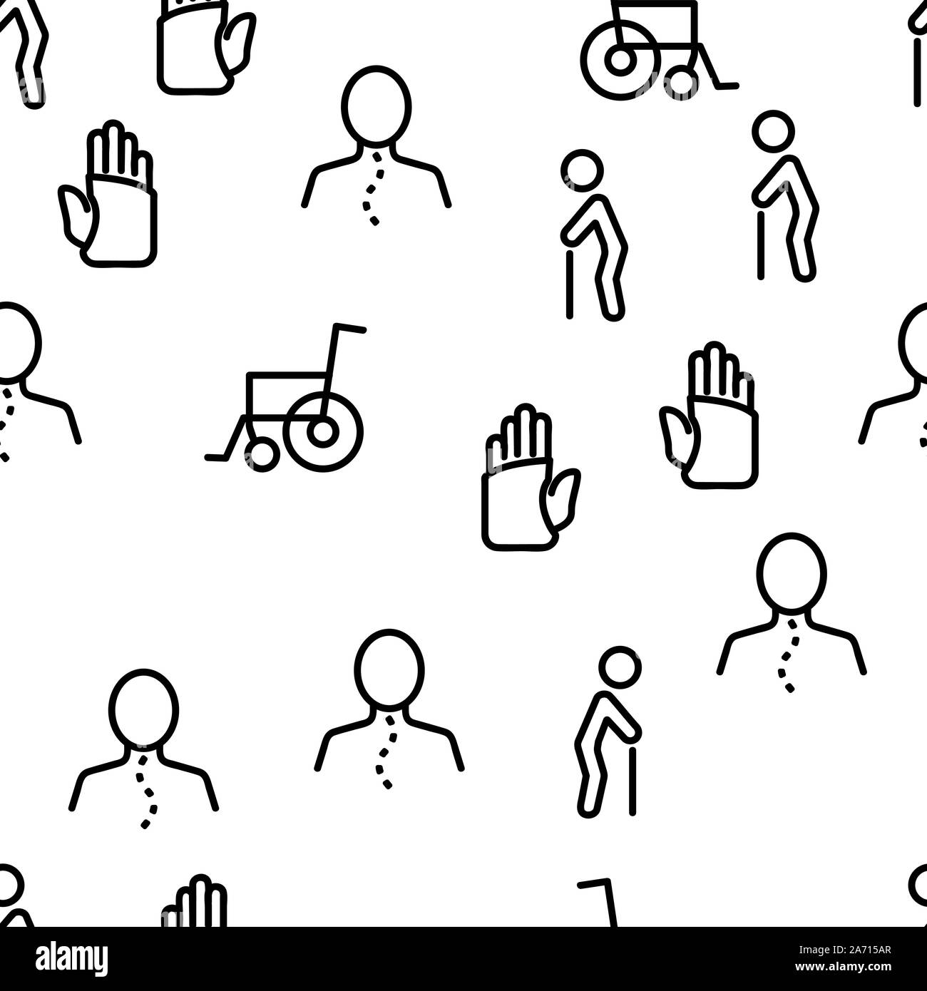 Orthopedic Collection Vector Seamless Pattern Stock Vector Image & Art ...