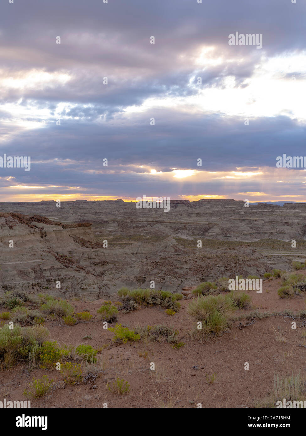 Image from the "badlands" area known as Skull Creek Rim, Red Desert ...