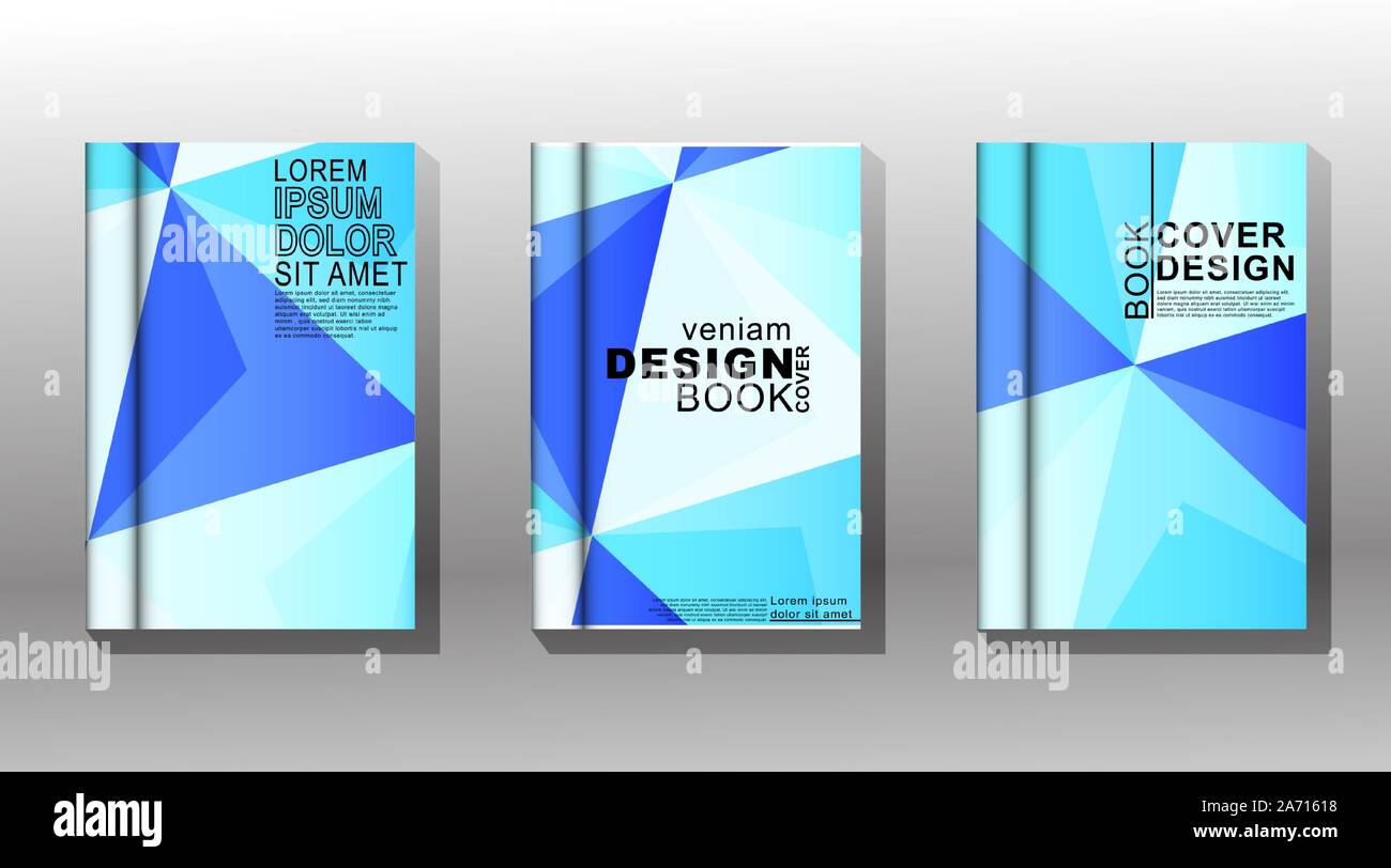 Vector collection of book covers, brochures etc. Abstract background ...