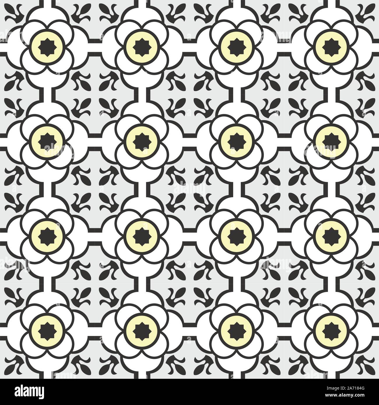 Abstract seamless arabesque vector patterns for tiles wrapping ...