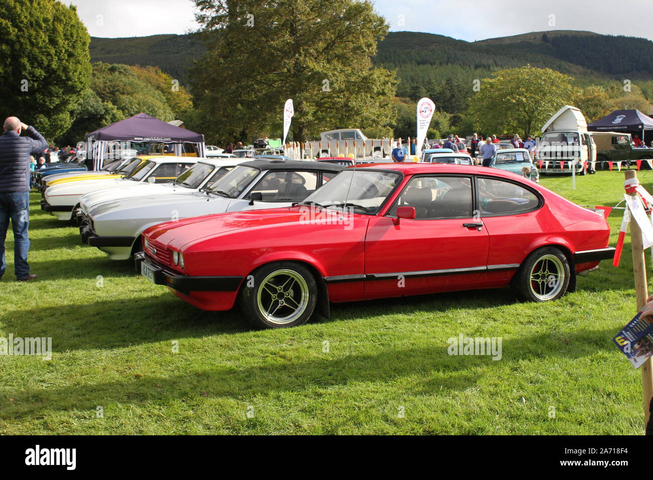 1987 red ford capri laser hi-res stock photography and images - Alamy