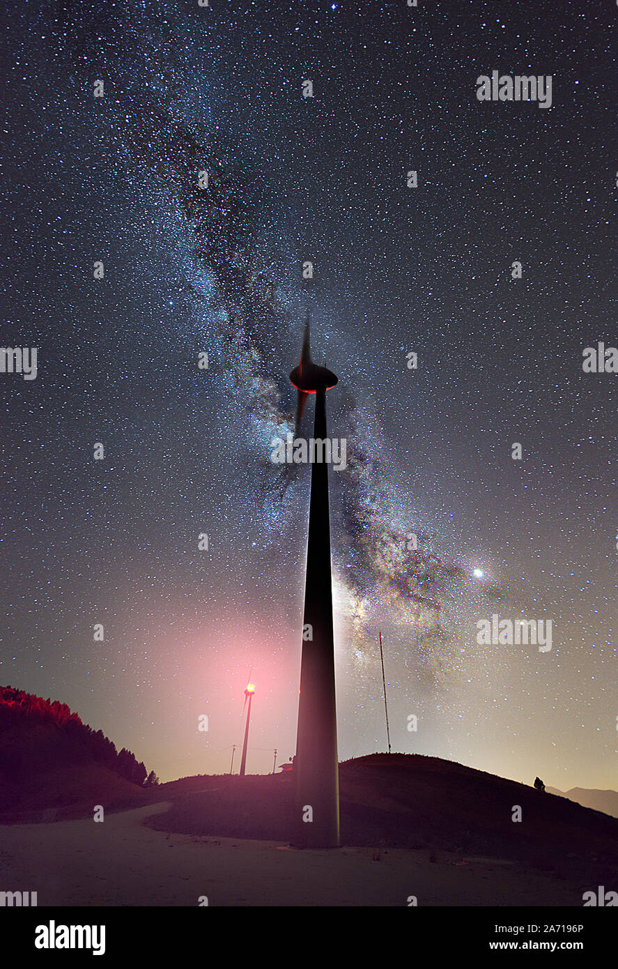 The galactic edge.The milky way throught the rocks Stock Photo - Alamy