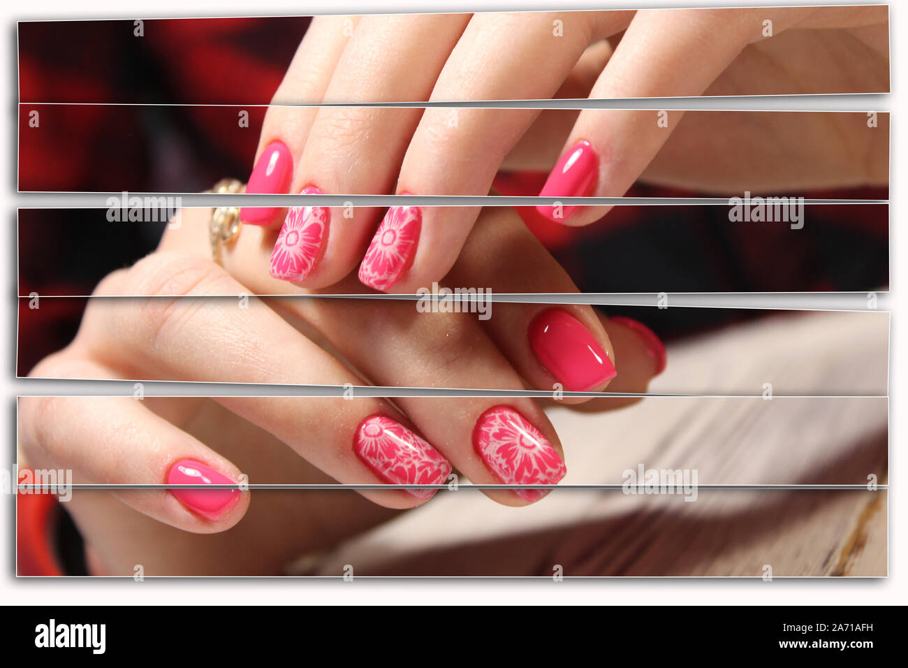 Manicure design collage Stock Photo - Alamy