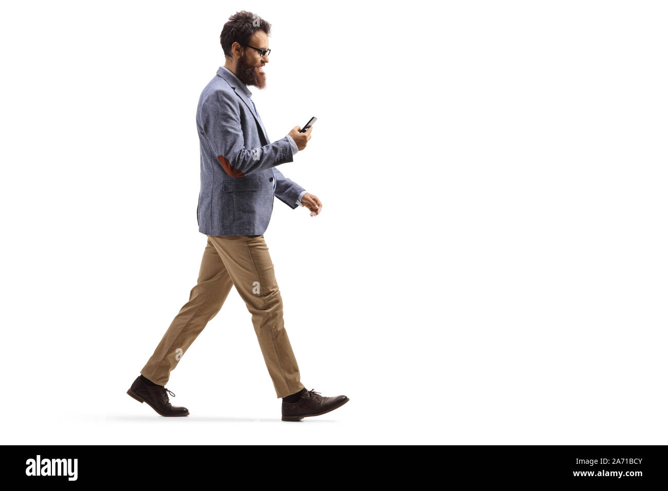 Bearded man walking hi-res stock photography and images - Alamy