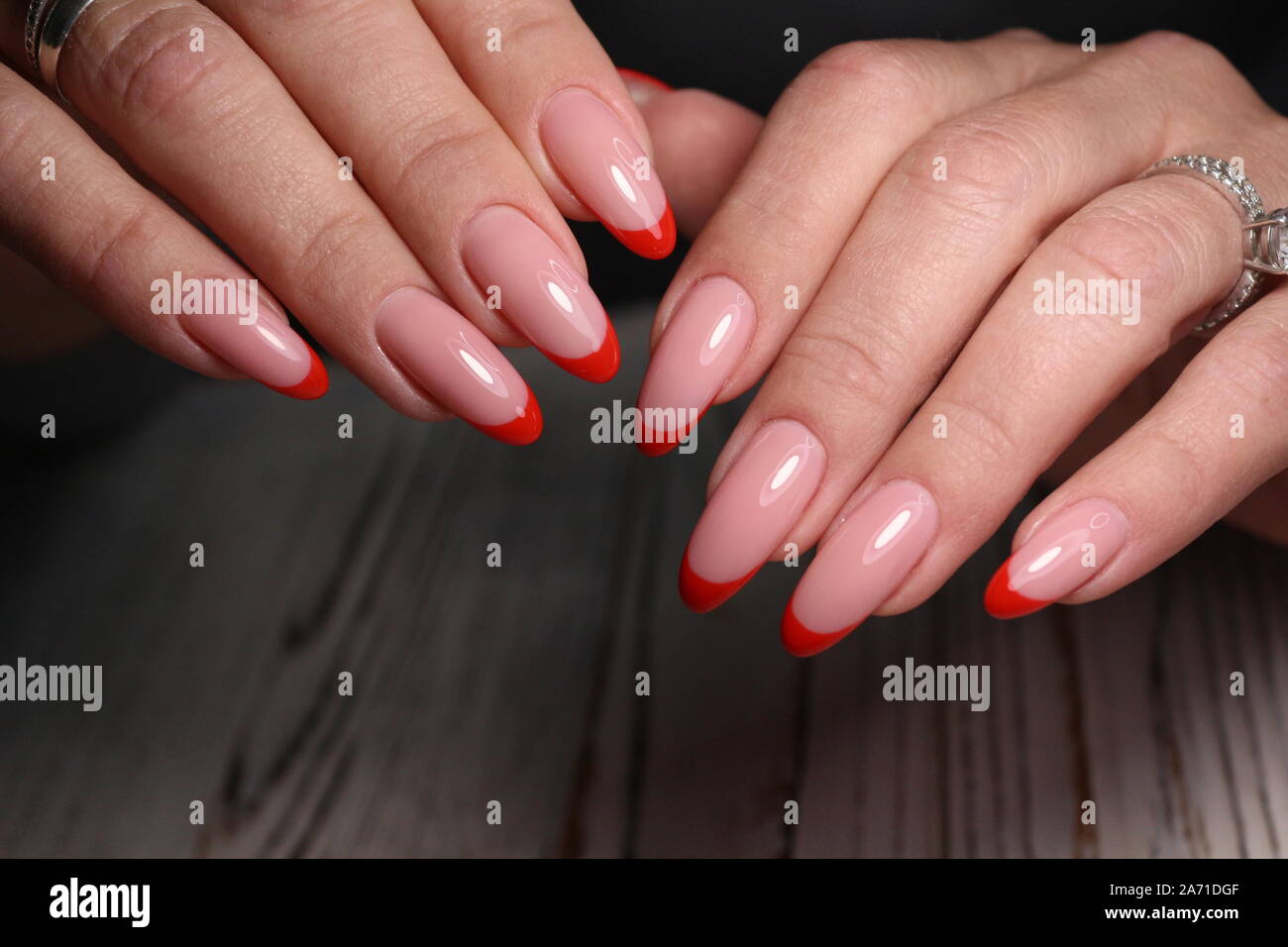 Manicure design, polish tips Stock Photo - Alamy