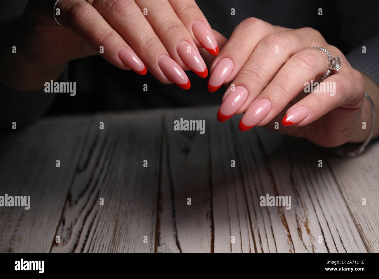 Manicure design, polish tips Stock Photo - Alamy