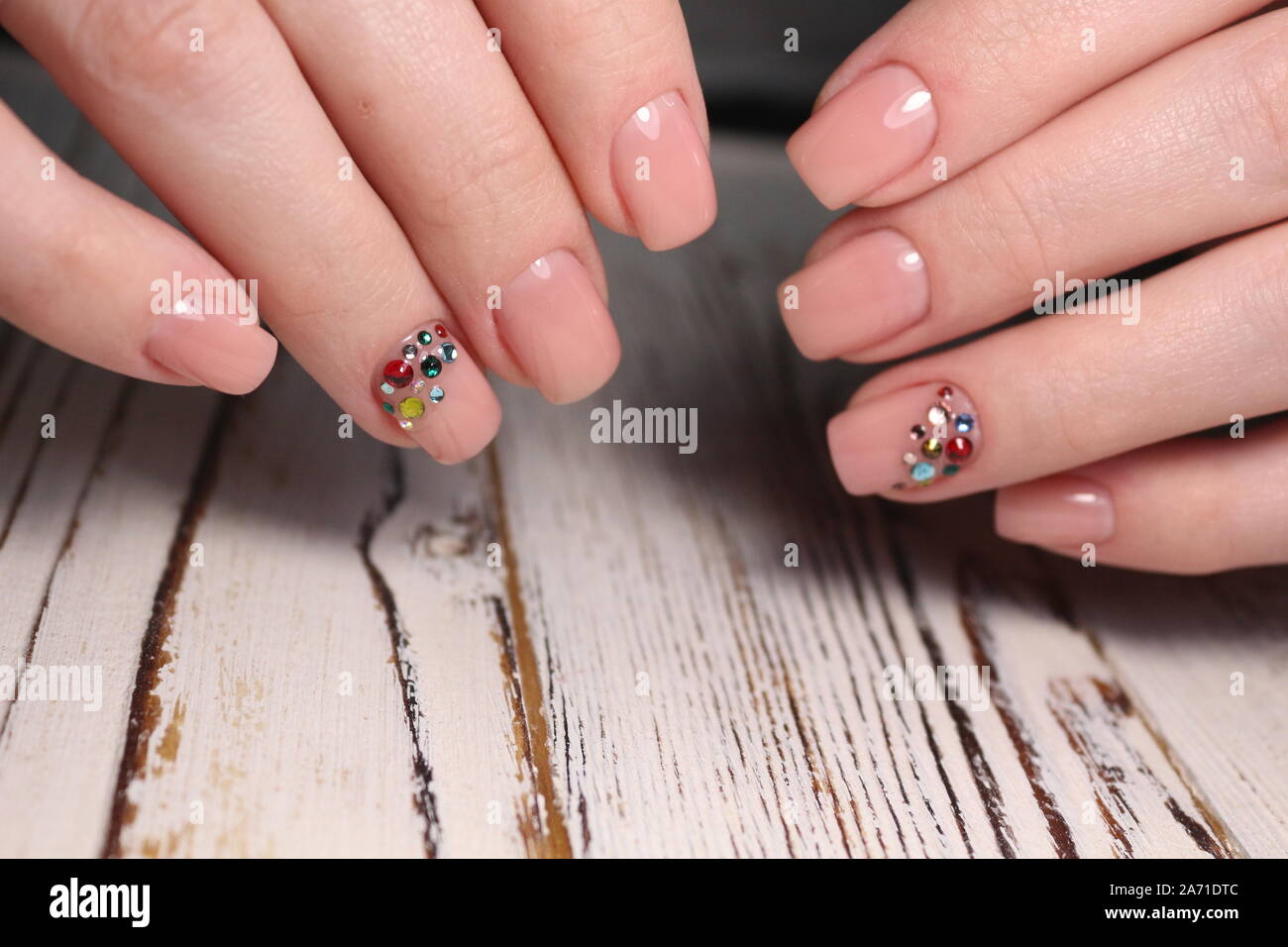 Manicure design, polish tips Stock Photo - Alamy