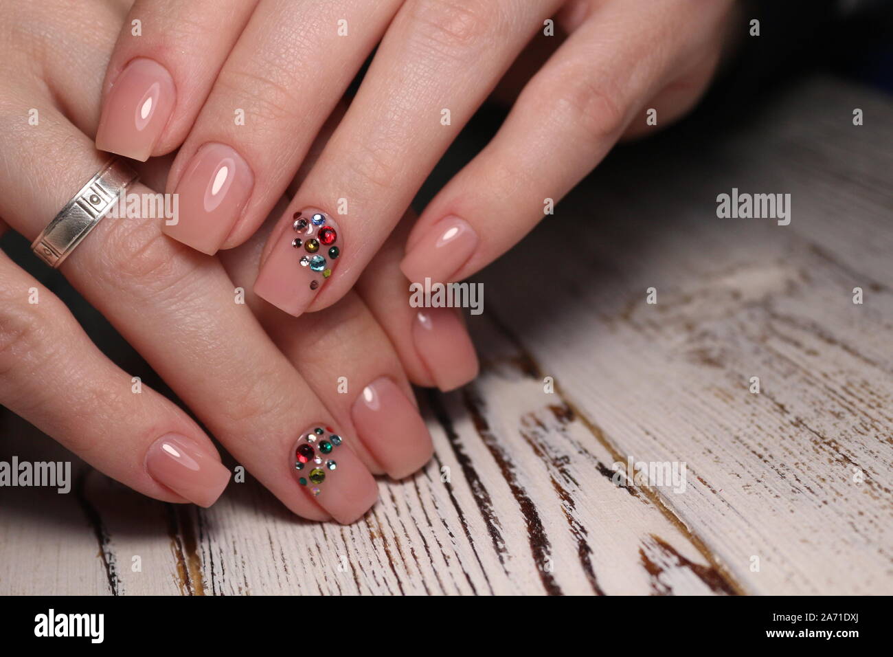 Manicure design, polish tips Stock Photo - Alamy