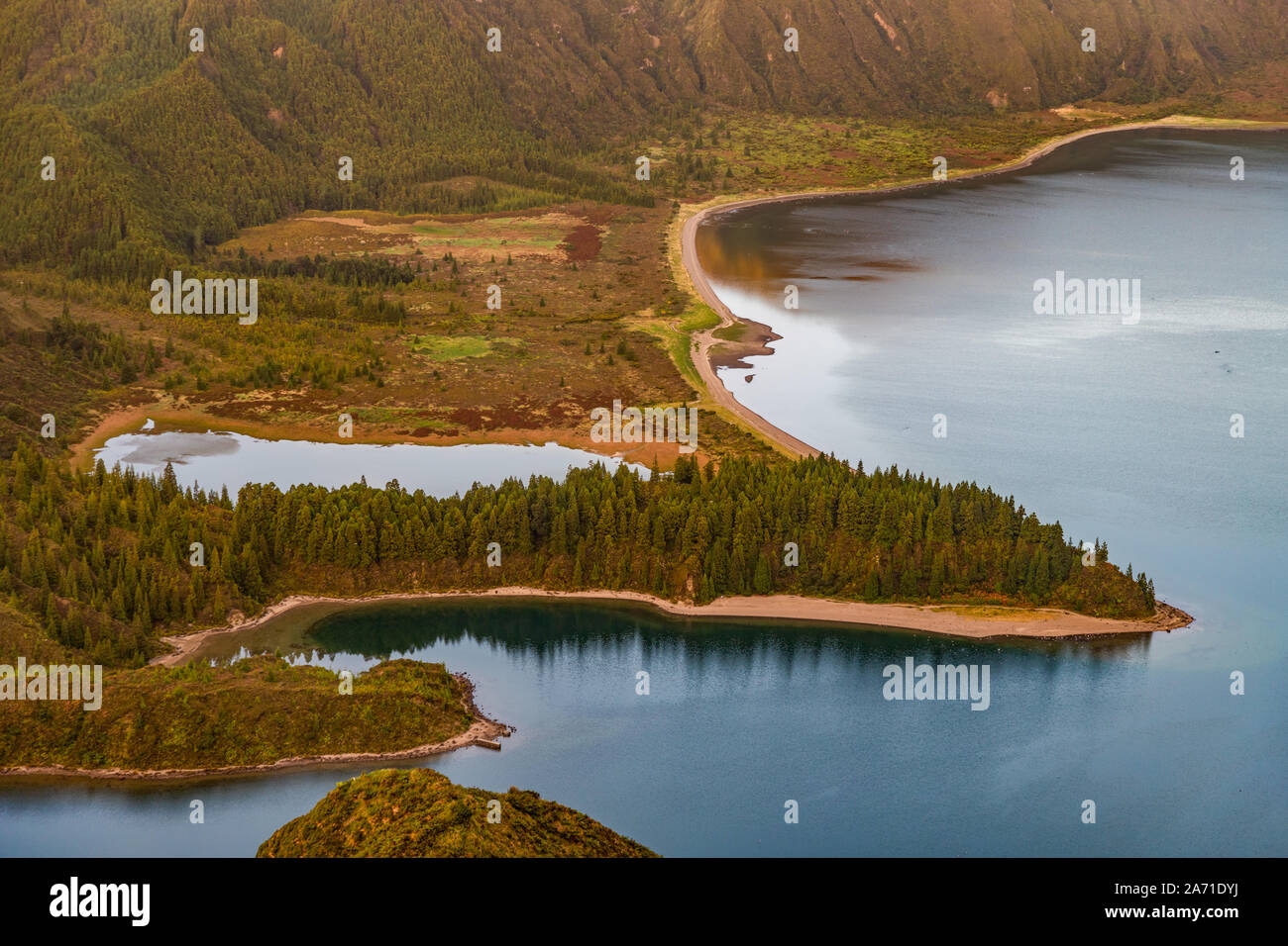 A picture of the Fire Lake (Lagoa do Fogo Stock Photo - Alamy