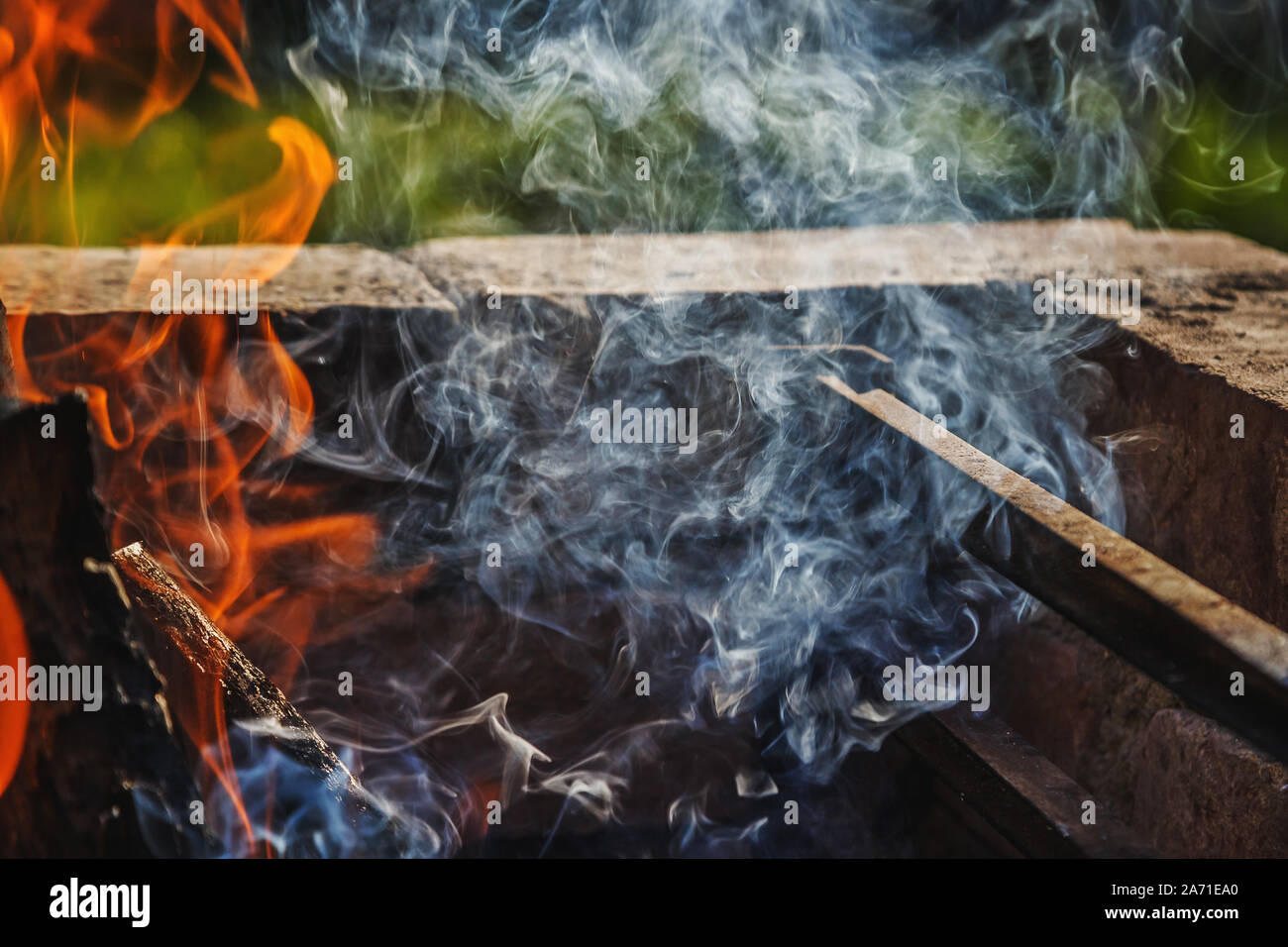 Heat flames rising from bonfire hi-res stock photography and images - Alamy