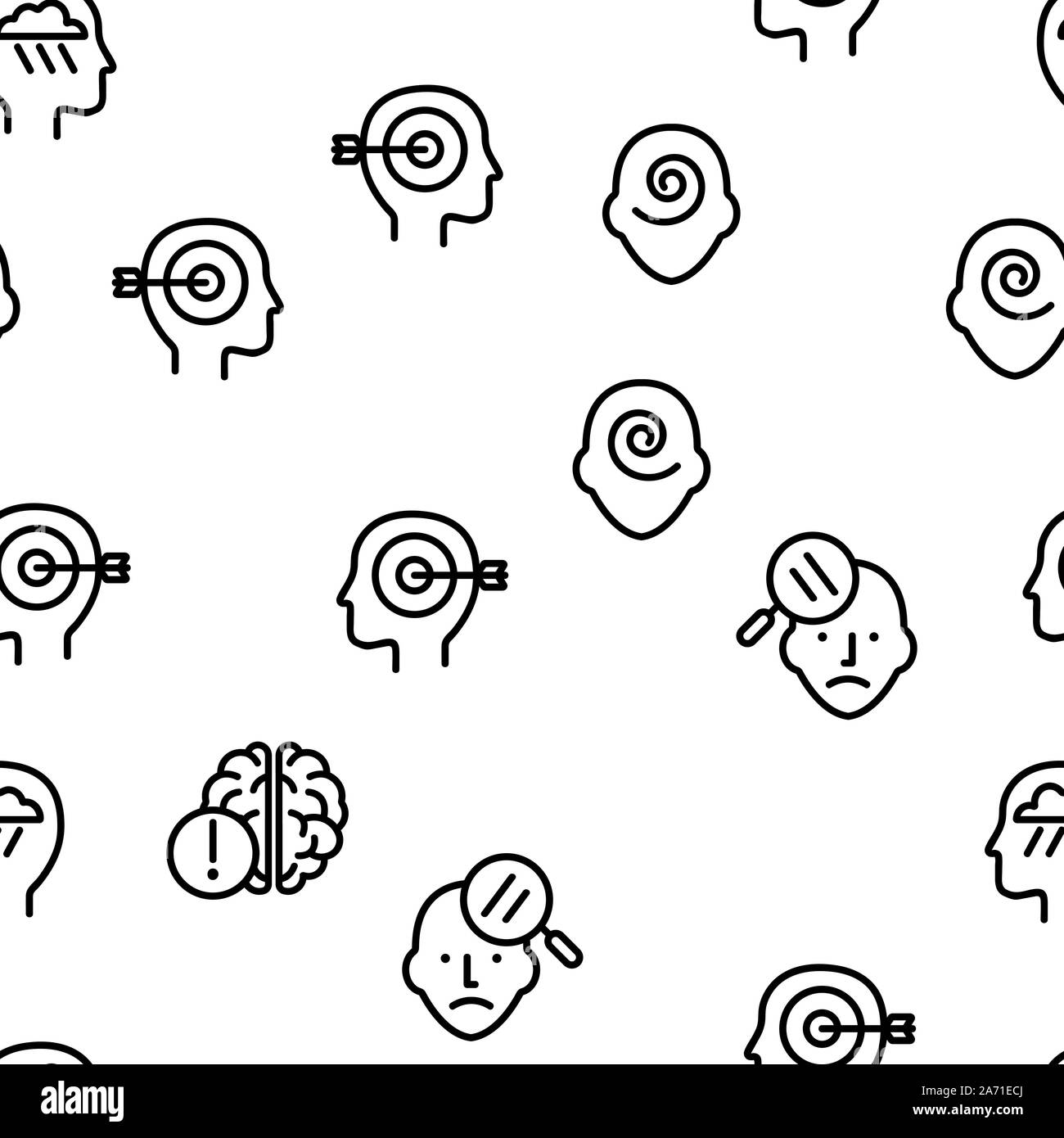 Consciousness Vector Seamless Pattern Stock Vector Image & Art - Alamy