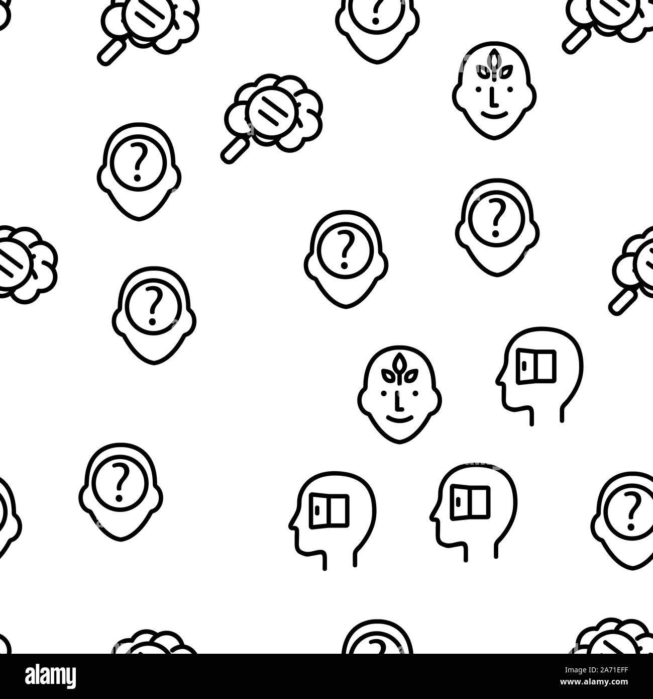 Consciousness Vector Seamless Pattern Stock Vector Image & Art - Alamy