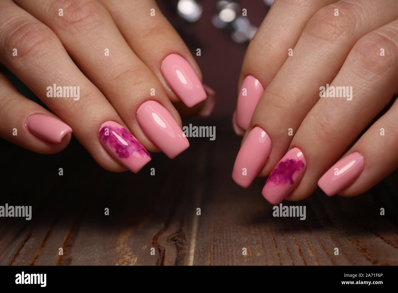 Manicure design, polish tips Stock Photo - Alamy