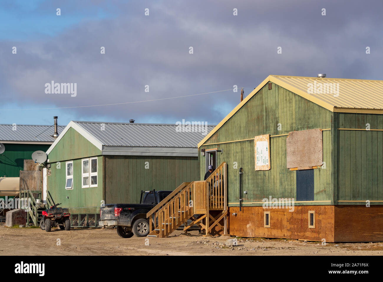 Residential houses in Clyde River, Nunavut, Canada Stock Photo - Alamy