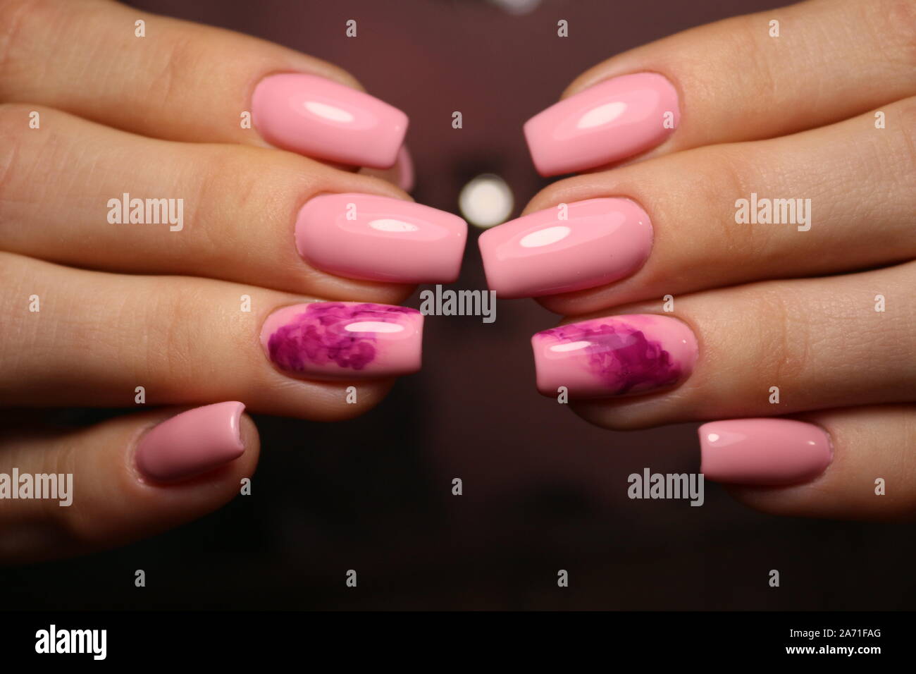Manicure design, polish tips Stock Photo - Alamy