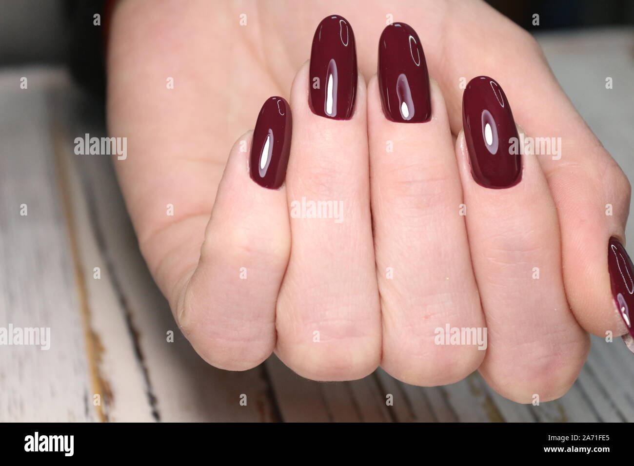 Manicure design, polish tips Stock Photo - Alamy