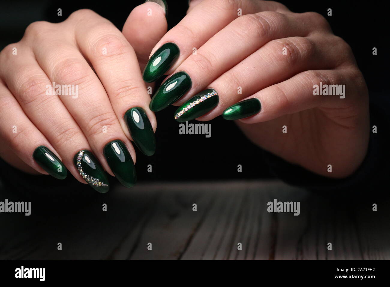 Manicure design, polish tips Stock Photo - Alamy