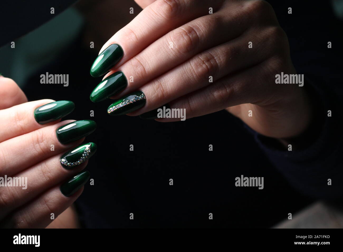 Manicure design, polish tips Stock Photo - Alamy