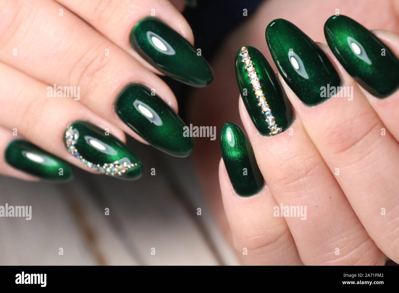 Manicure design, polish tips Stock Photo - Alamy
