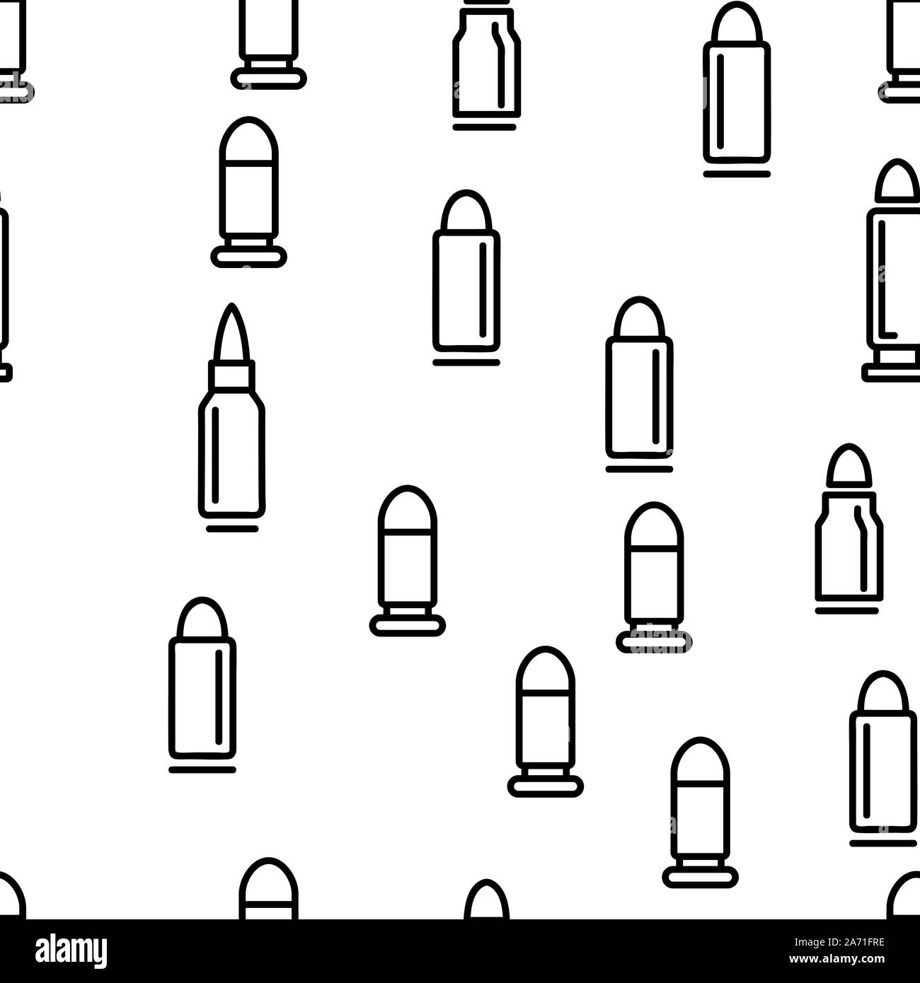 Bullet Ammunition Vector Seamless Pattern Stock Vector Image & Art - Alamy