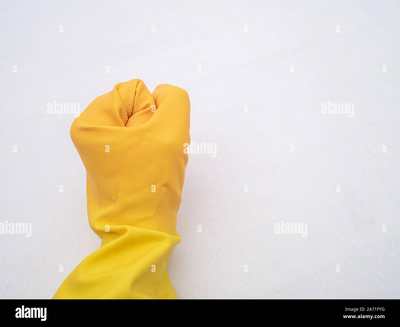 Cleaning kitchen wearing rubber gloves hi-res stock photography and ...