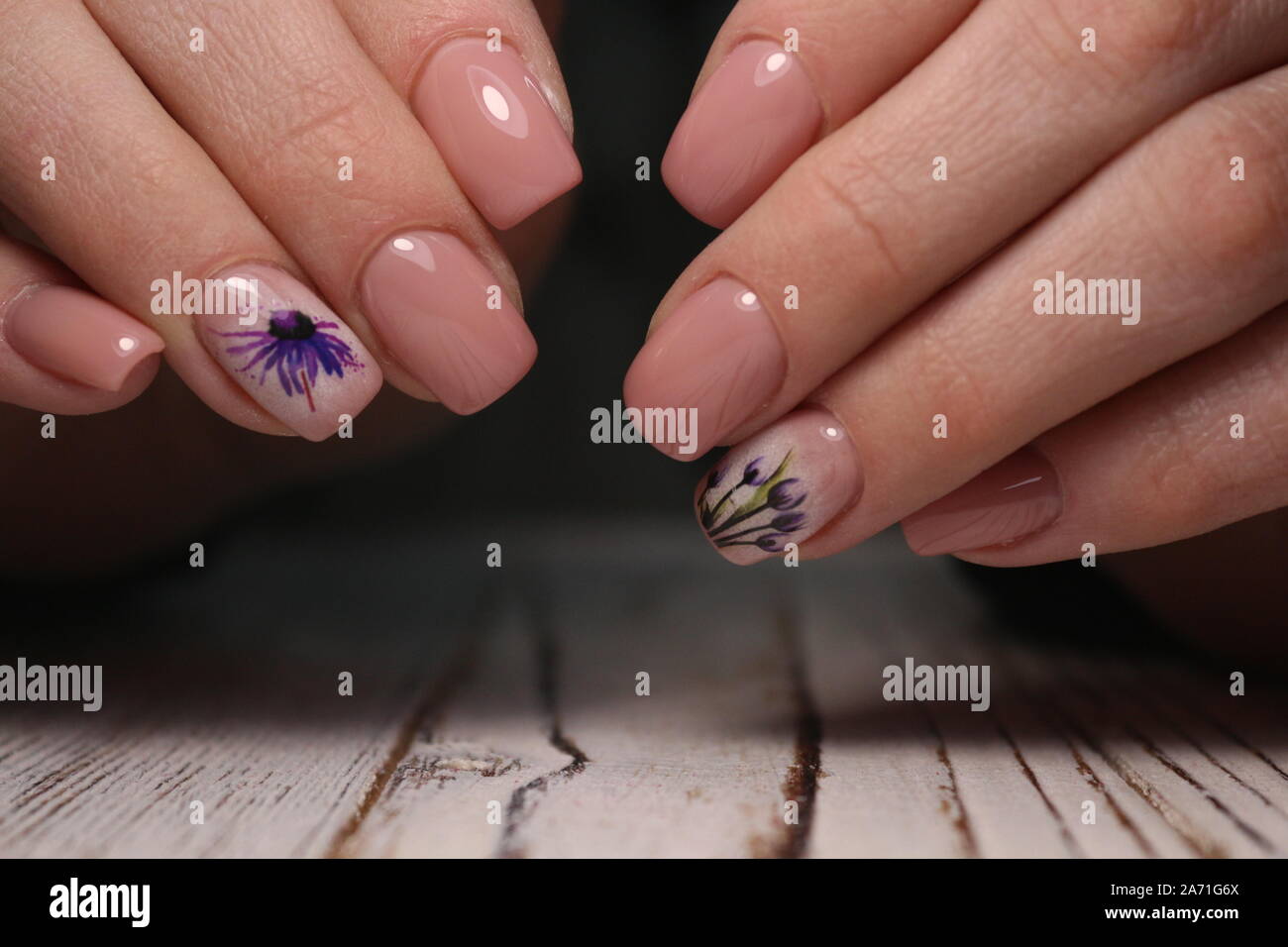 Manicure design, polish tips Stock Photo - Alamy