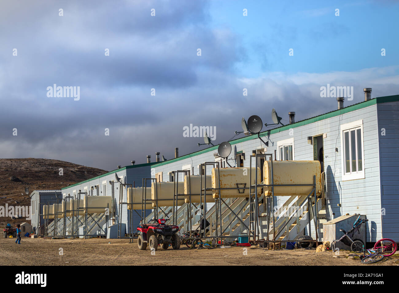 Residential houses in Clyde River, Nunavut, Canada Stock Photo - Alamy