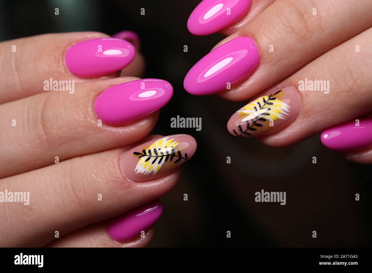 Manicure design, polish tips Stock Photo - Alamy