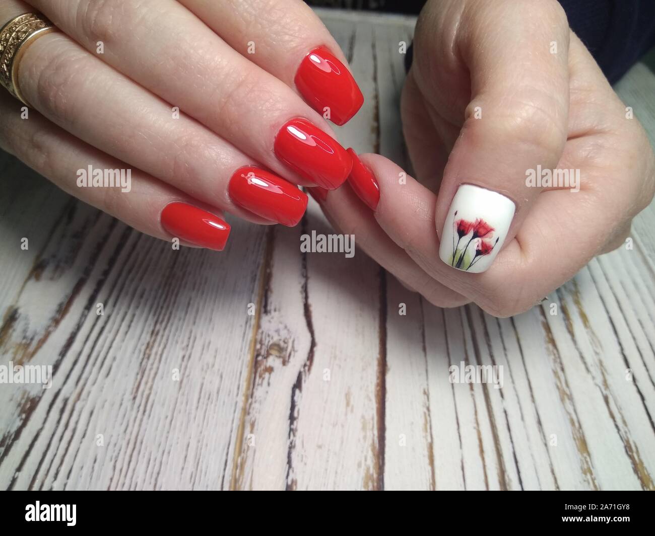 Manicure design, polish tips Stock Photo - Alamy