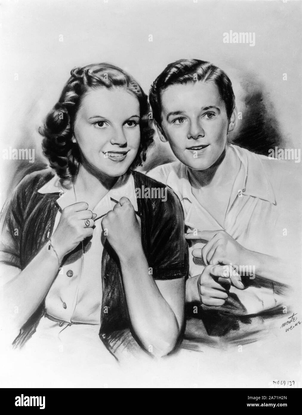 JUDY GARLAND and FREDDIE BARTHOLOMEW in LISTEN , DARLING 1938 director ...