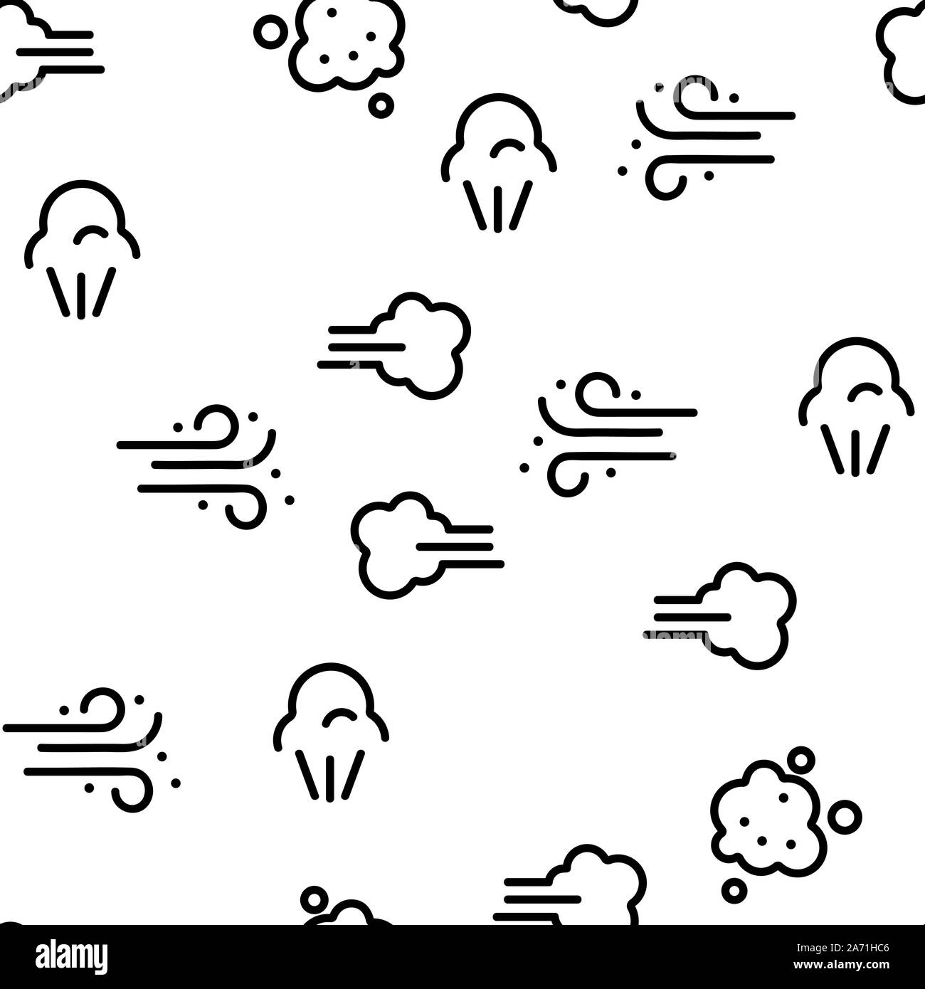 Smell Cloud Vector Seamless Pattern Stock Vector Image & Art - Alamy