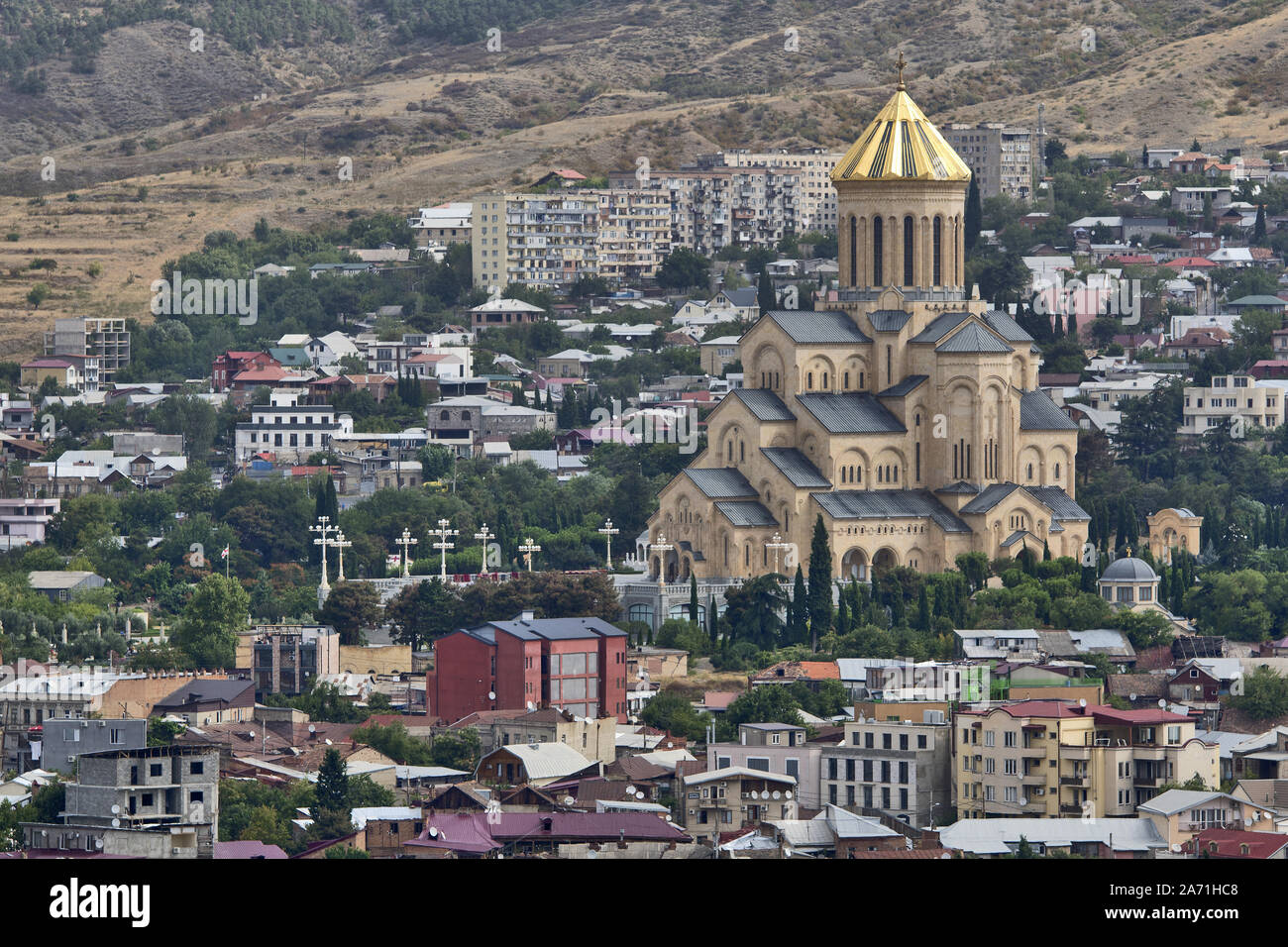 Georgia: Tbilisi - Sameba cathedral Stock Photo - Alamy
