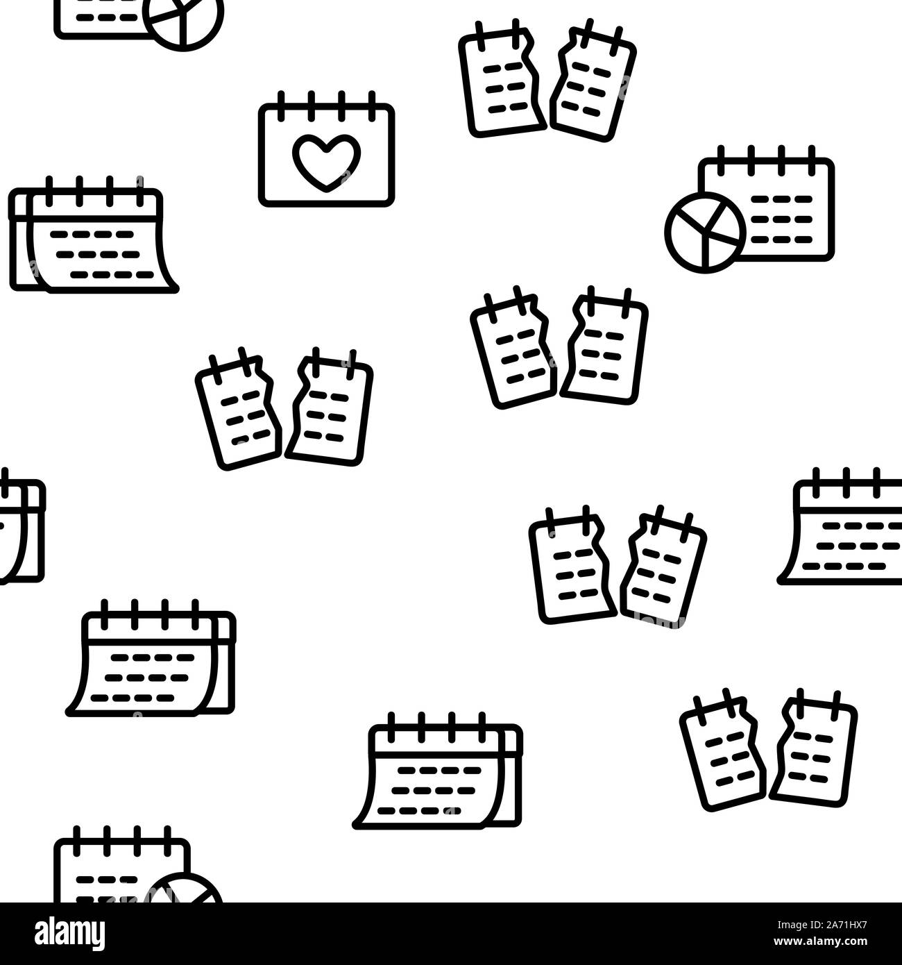 Schedule Vector Seamless Pattern Stock Vector Image & Art - Alamy