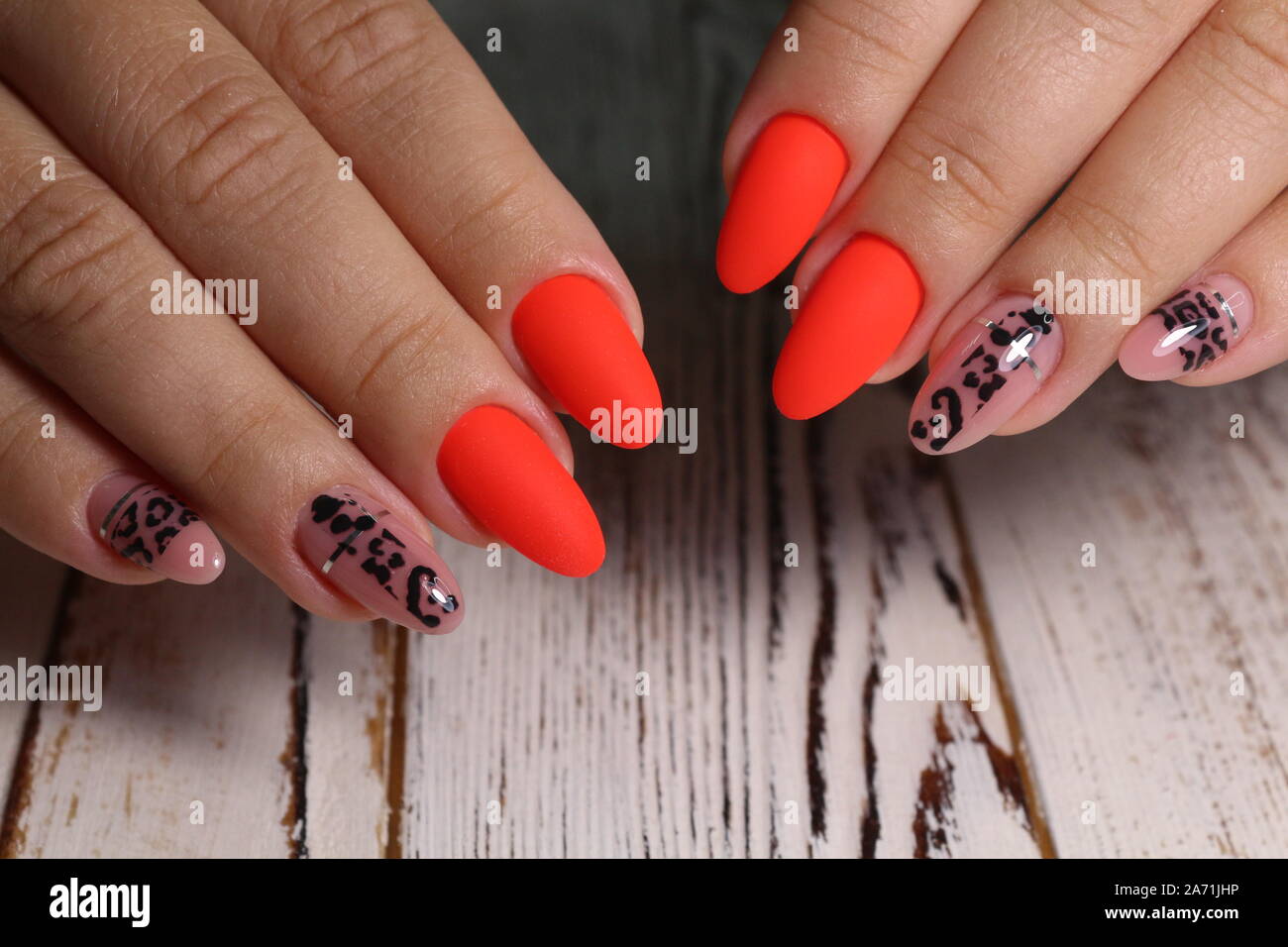 Manicure design, polish tips Stock Photo - Alamy