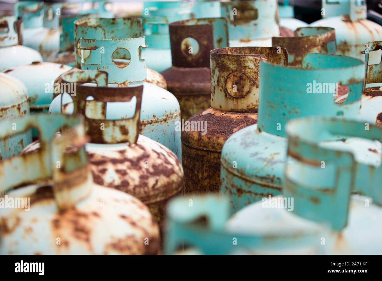 Rusty propane tank hi-res stock photography and images - Alamy