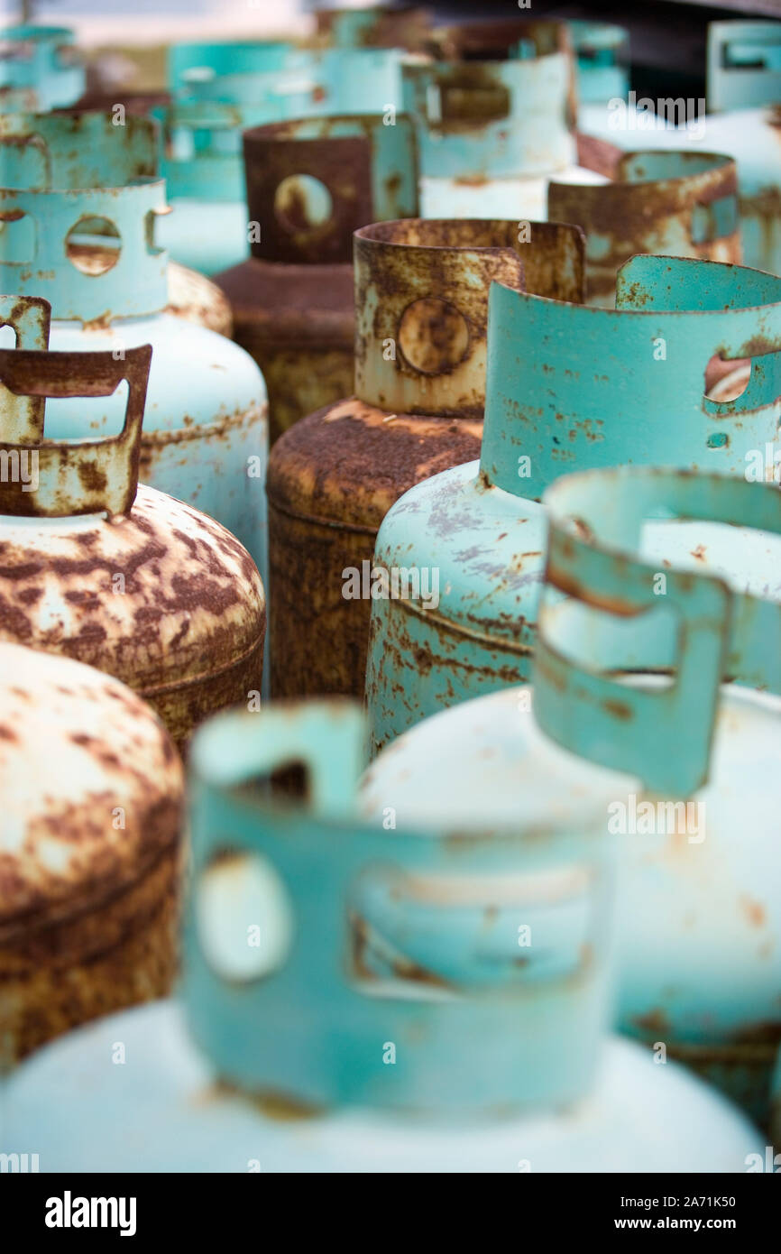Rusty propane tank hi-res stock photography and images - Alamy