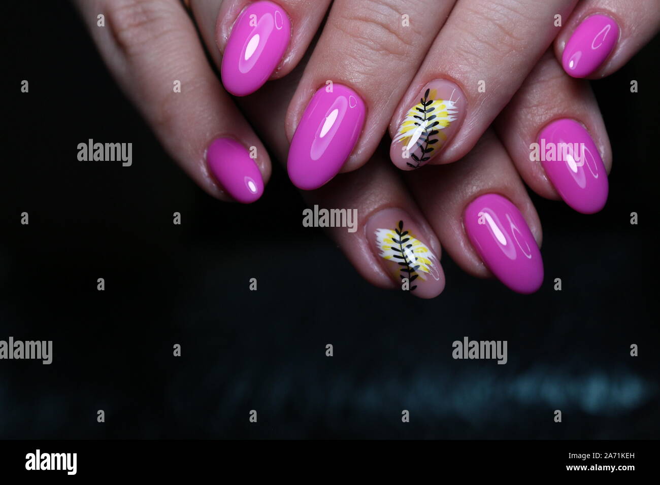 Manicure design, polish tips Stock Photo - Alamy