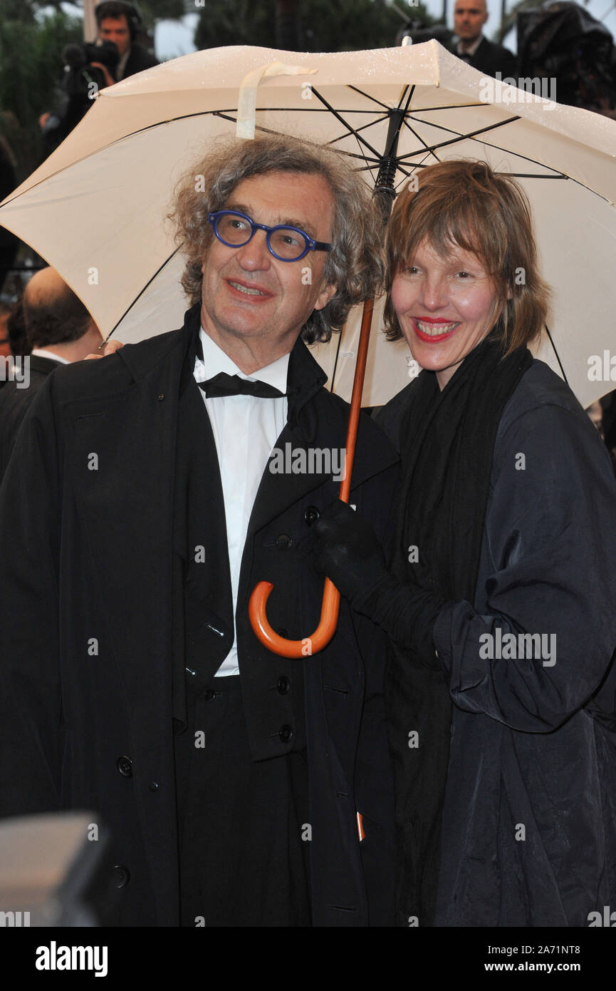 CANNES, FRANCE. May 18, 2013: Wim Wenders at the gala premiere of ...