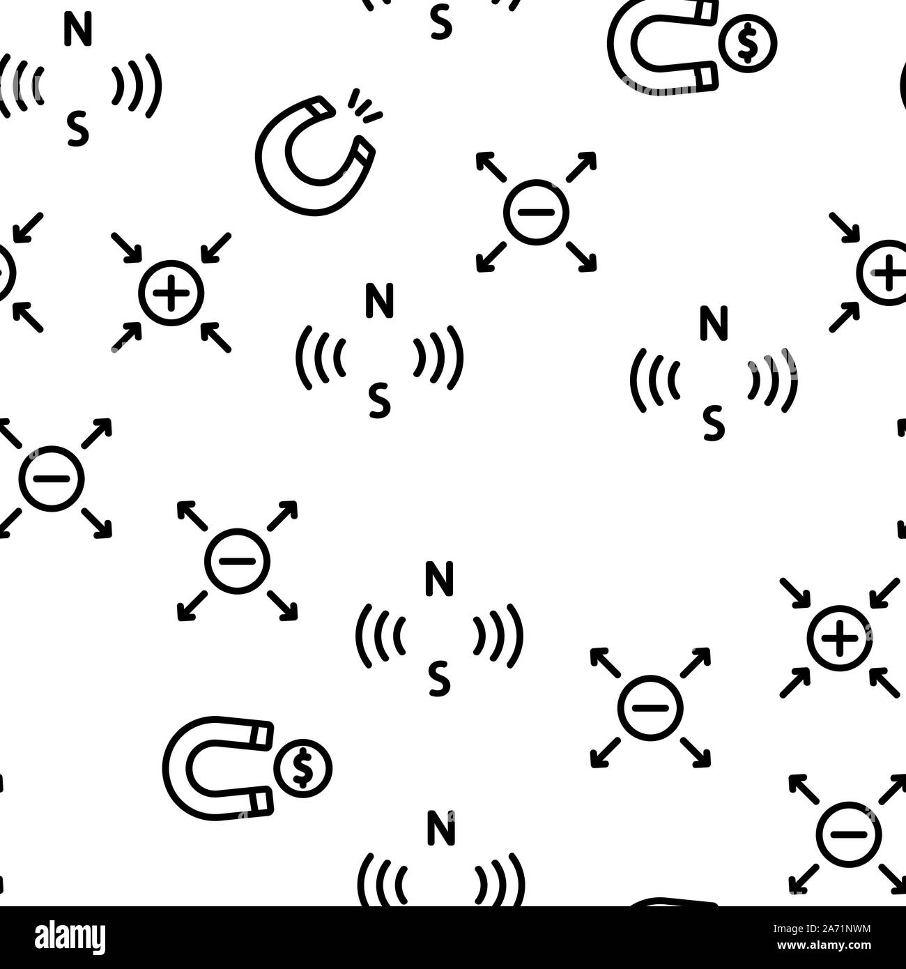 Electromagnetic pattern Cut Out Stock Images & Pictures - Alamy