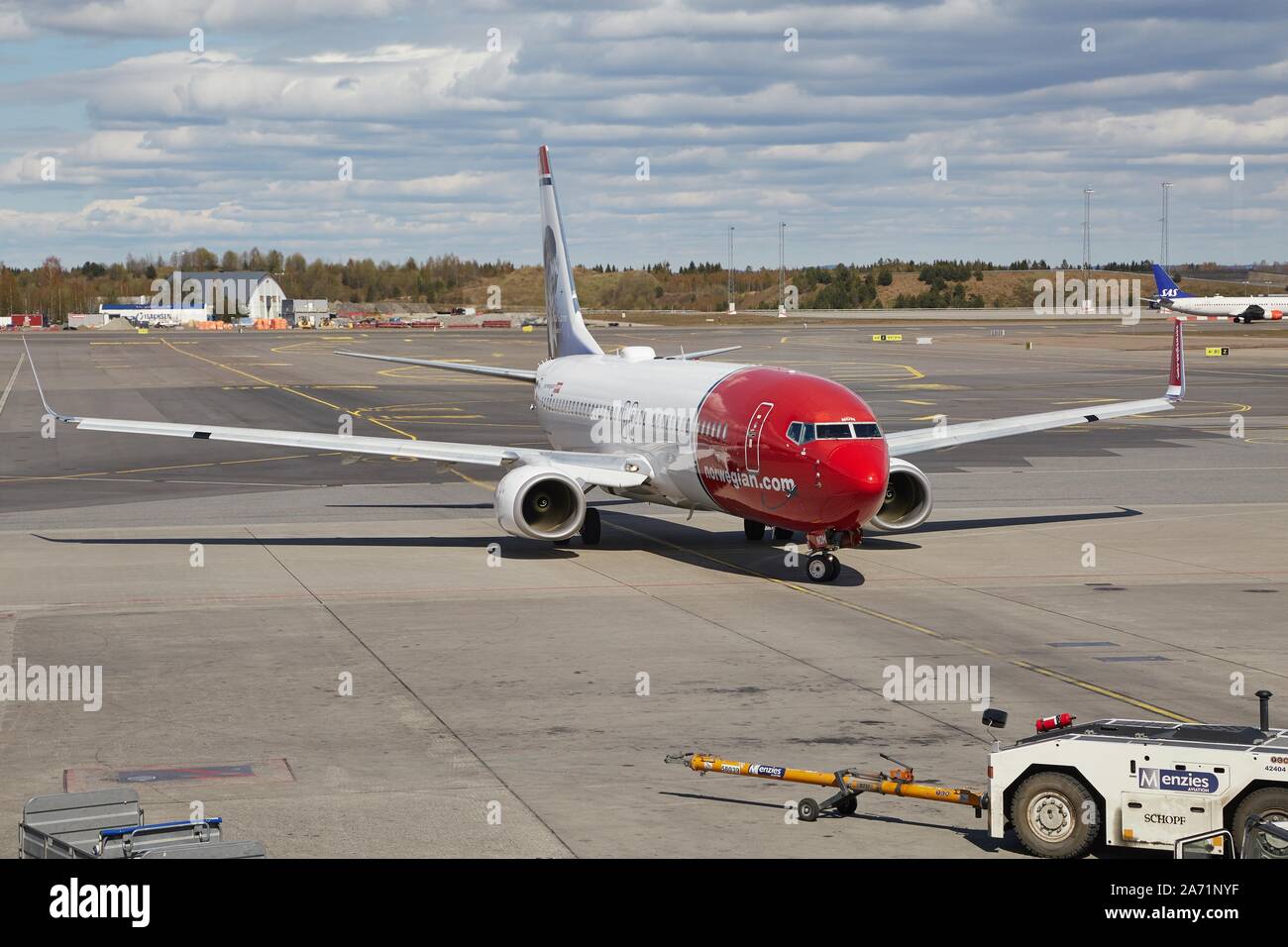 Plane boarding at the terminal Stock Photo - Alamy