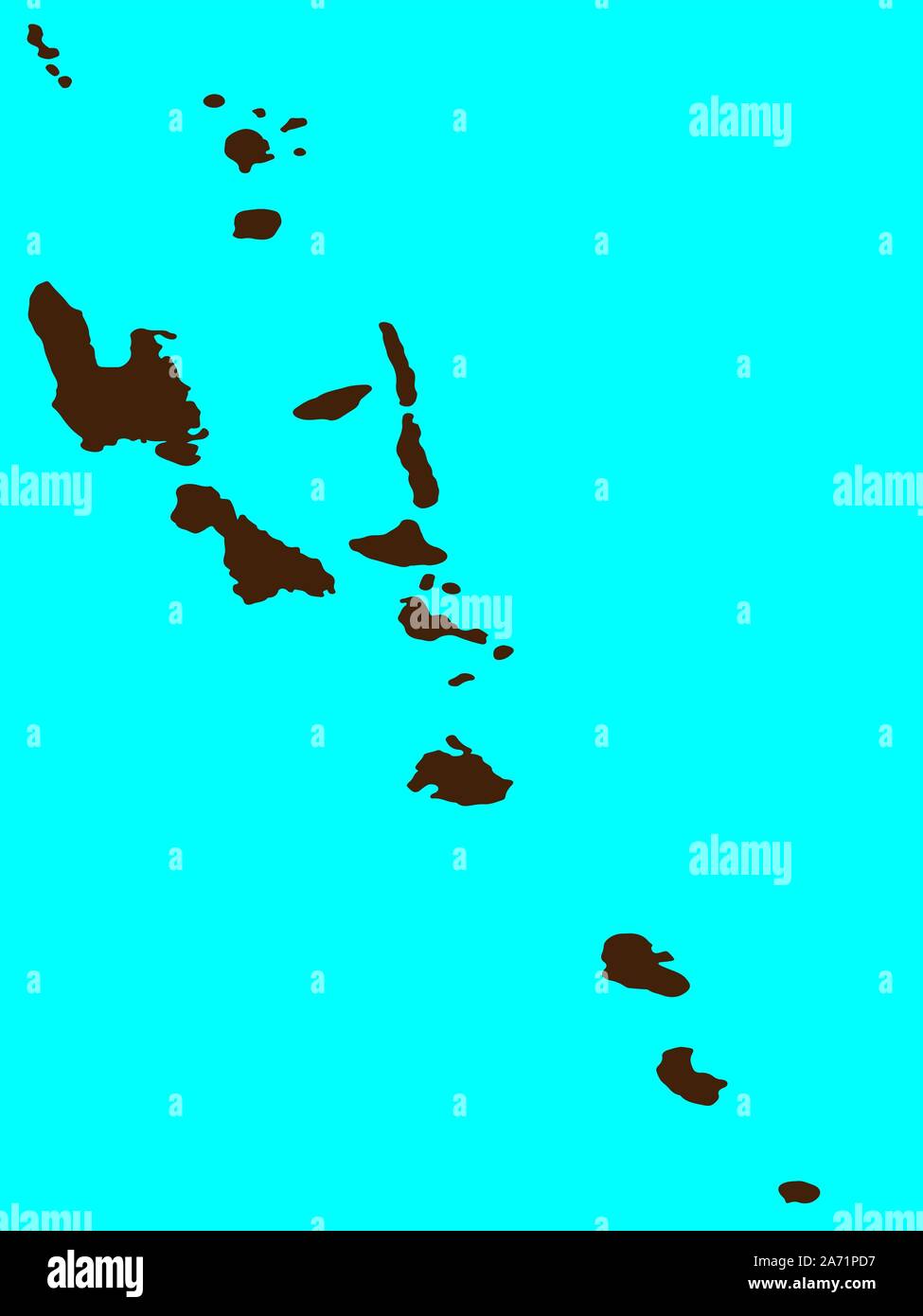EPS 10 Vector illustration of Vanuatu map Stock Vector Image & Art - Alamy