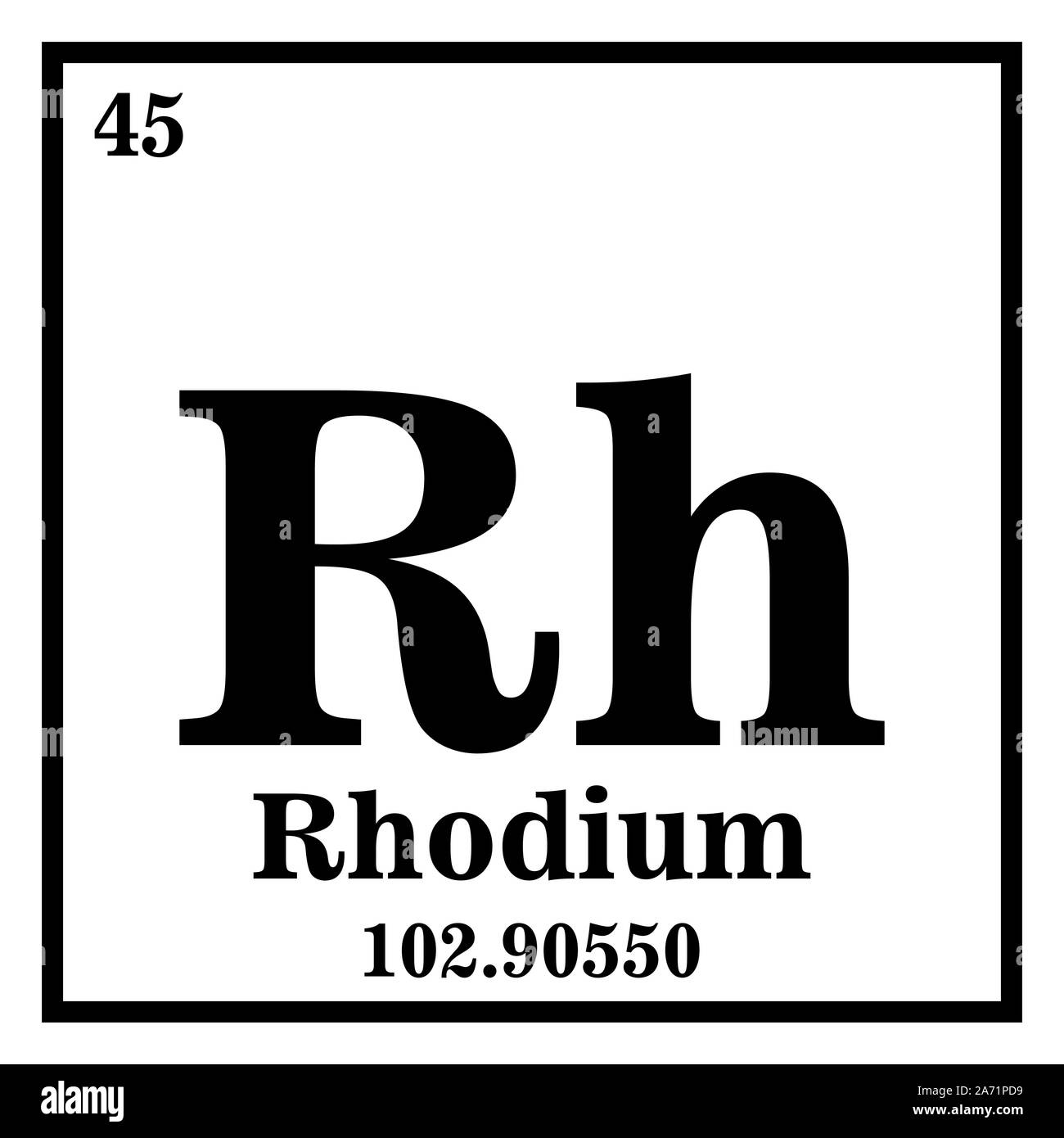 Rhodium Symbol
