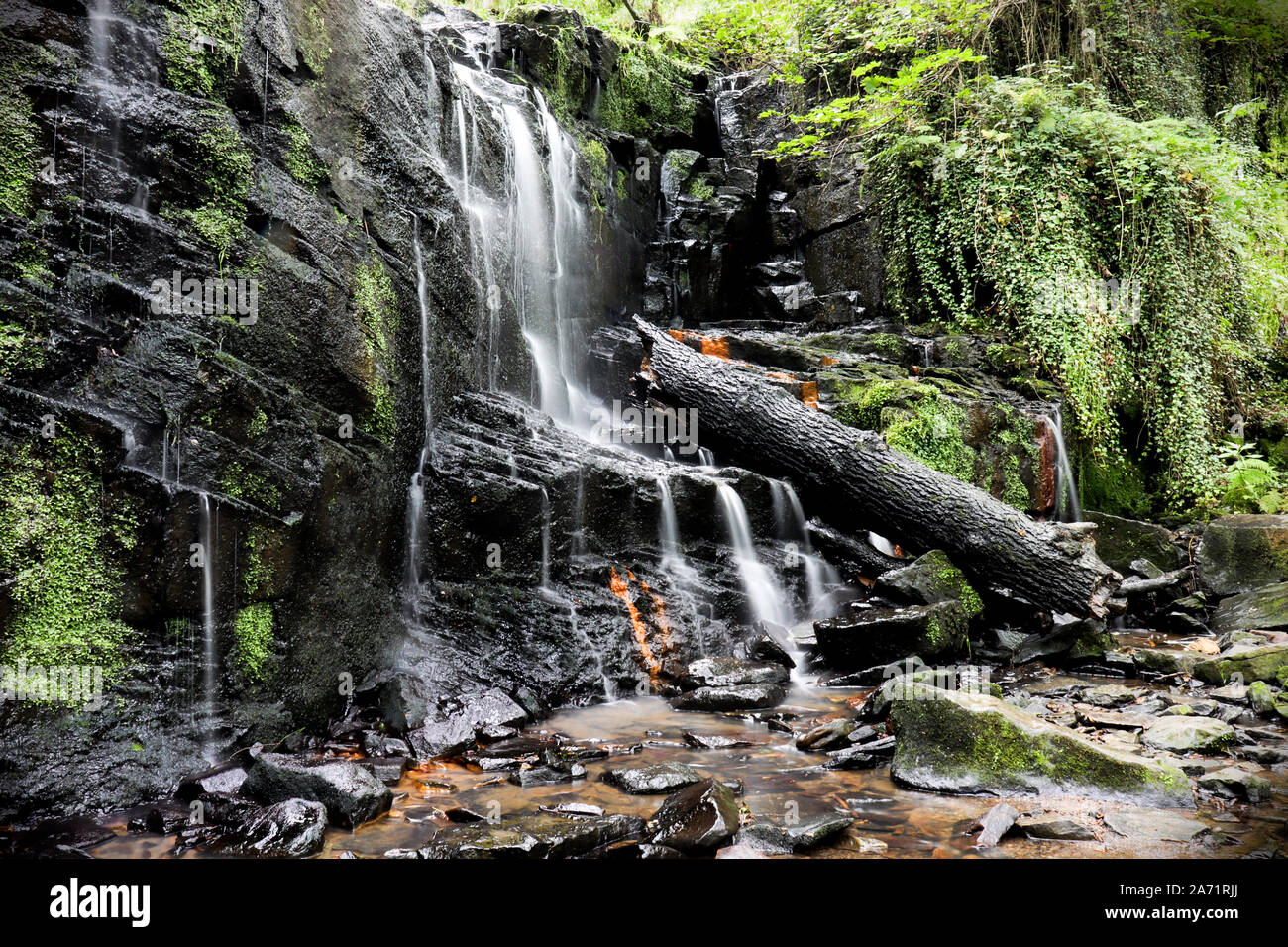 Folly Dolly Waterfall in Yorkshire Stock Photo - Alamy
