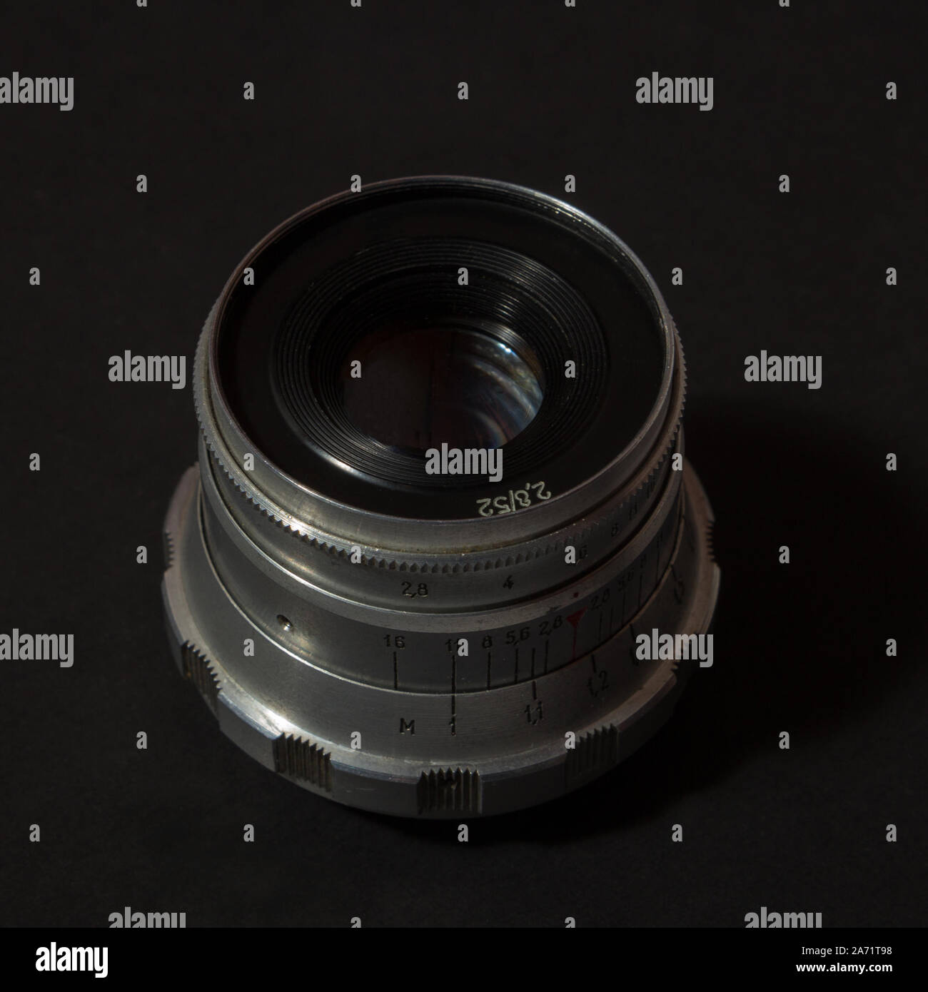 Camera Lens on the black background Stock Photo - Alamy