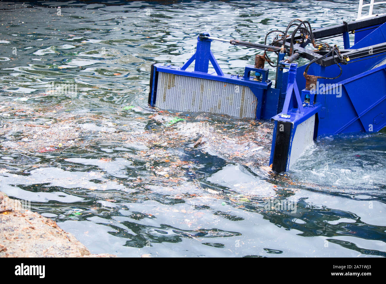 Sea trash floating hi-res stock photography and images - Alamy