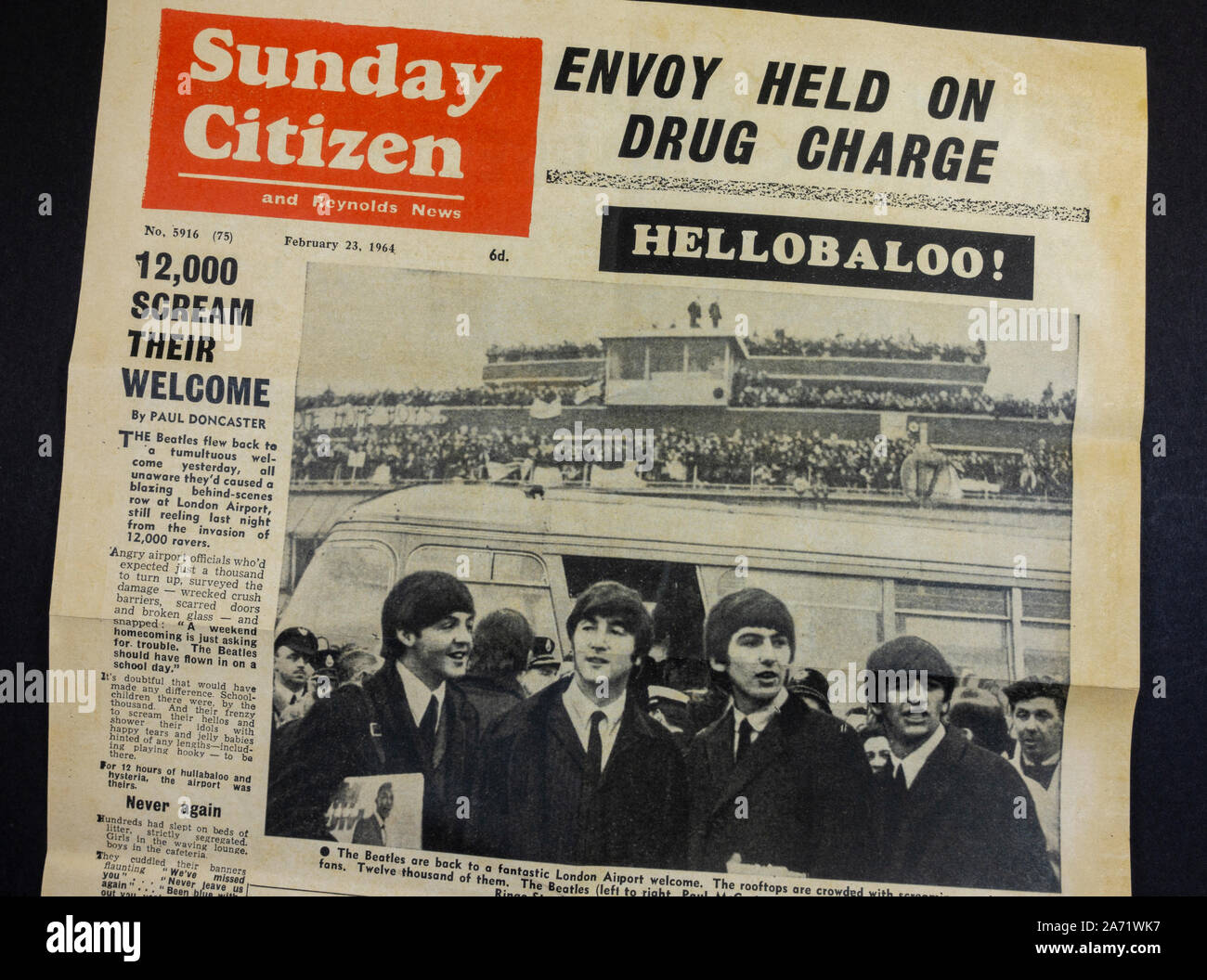 Beatles february 1964 george harrison hi-res stock photography and ...