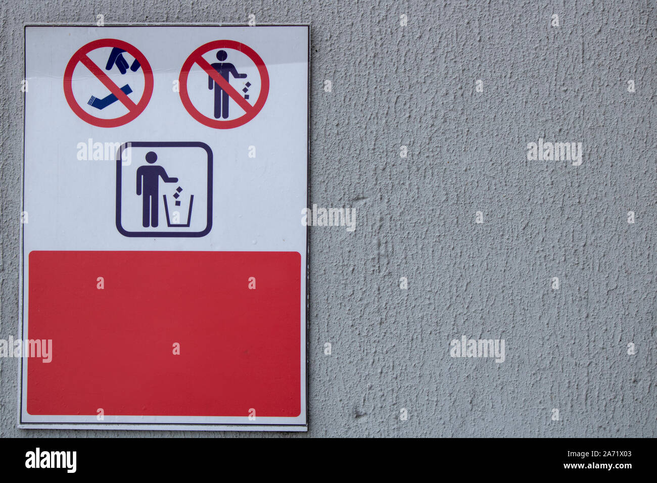 Throw away trash icon sign hi-res stock photography and images - Alamy