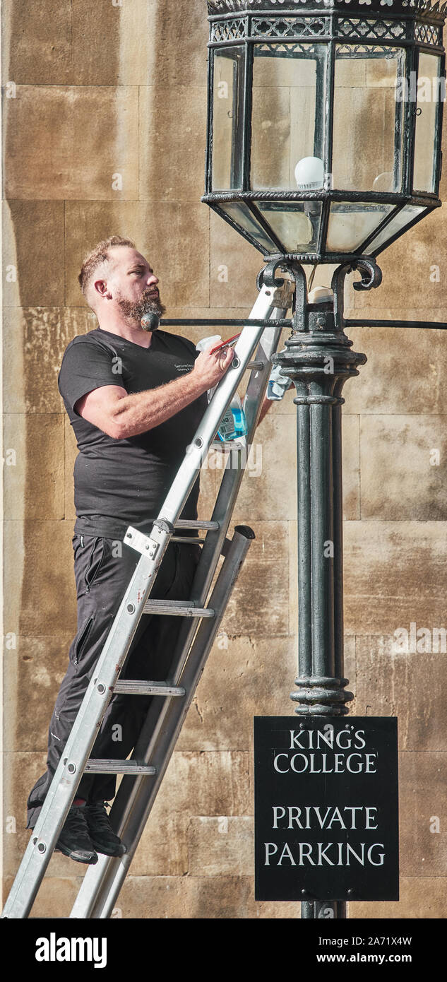 Workman ladder hi-res stock photography and images - Alamy